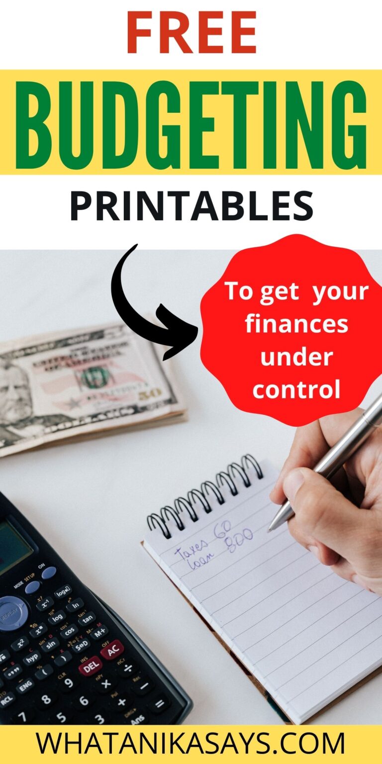 11 Free Blank Budget Worksheet Printable (Take Control of Your Finances)