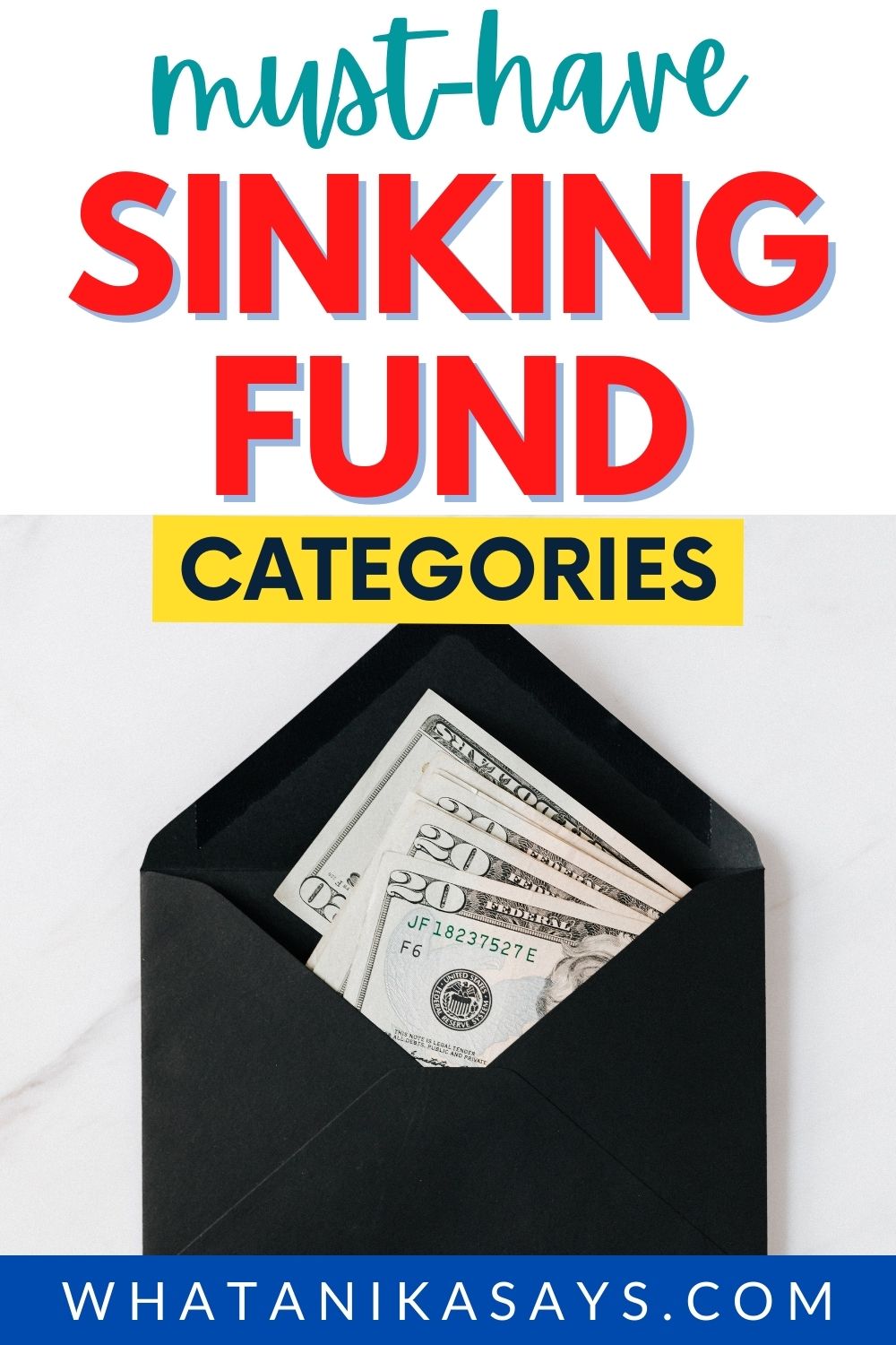 Must-have sinking fund categories on your monthly budget